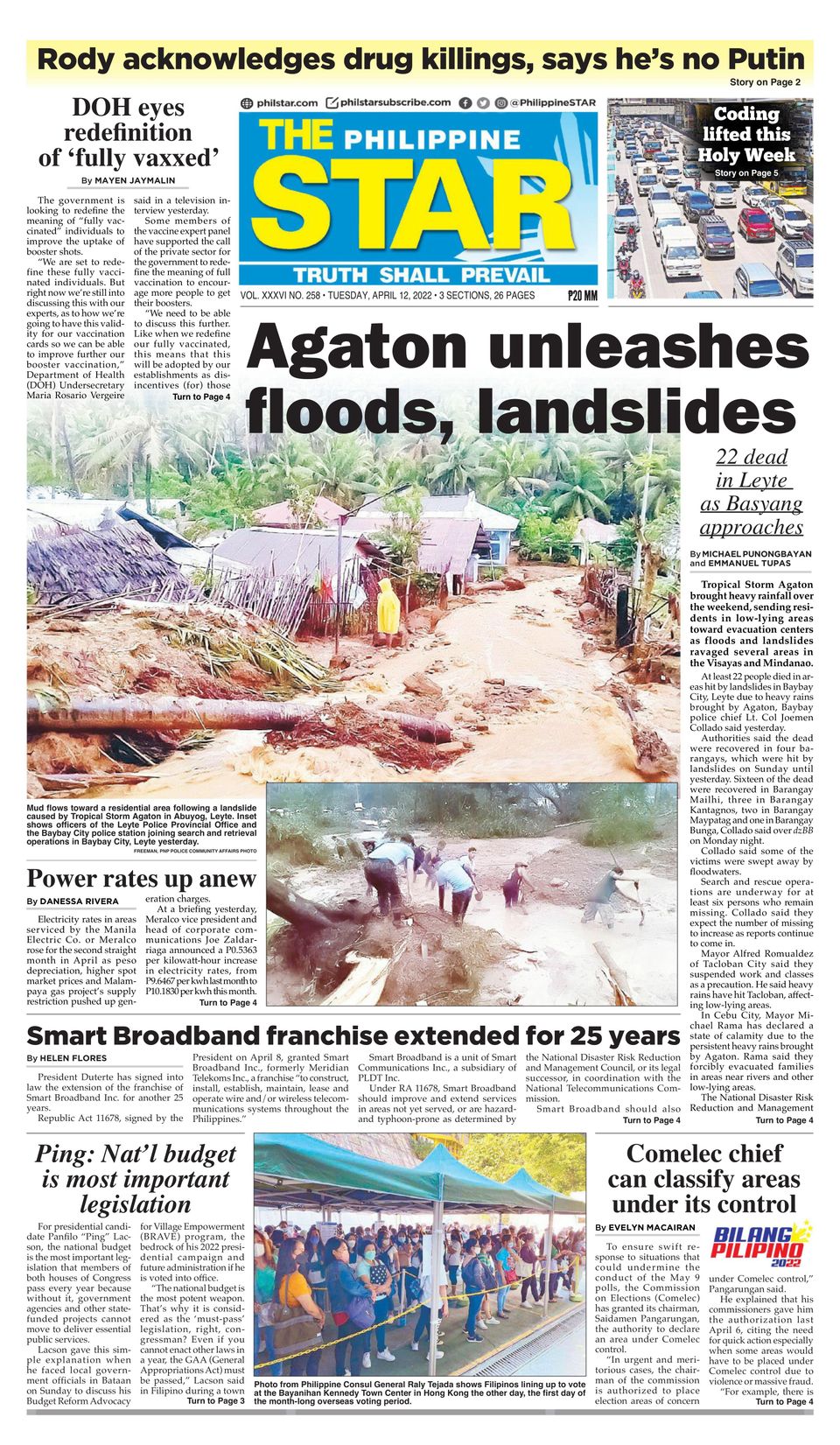 The Philippine Star-April 12, 2022 Newspaper - Get your Digital ...
