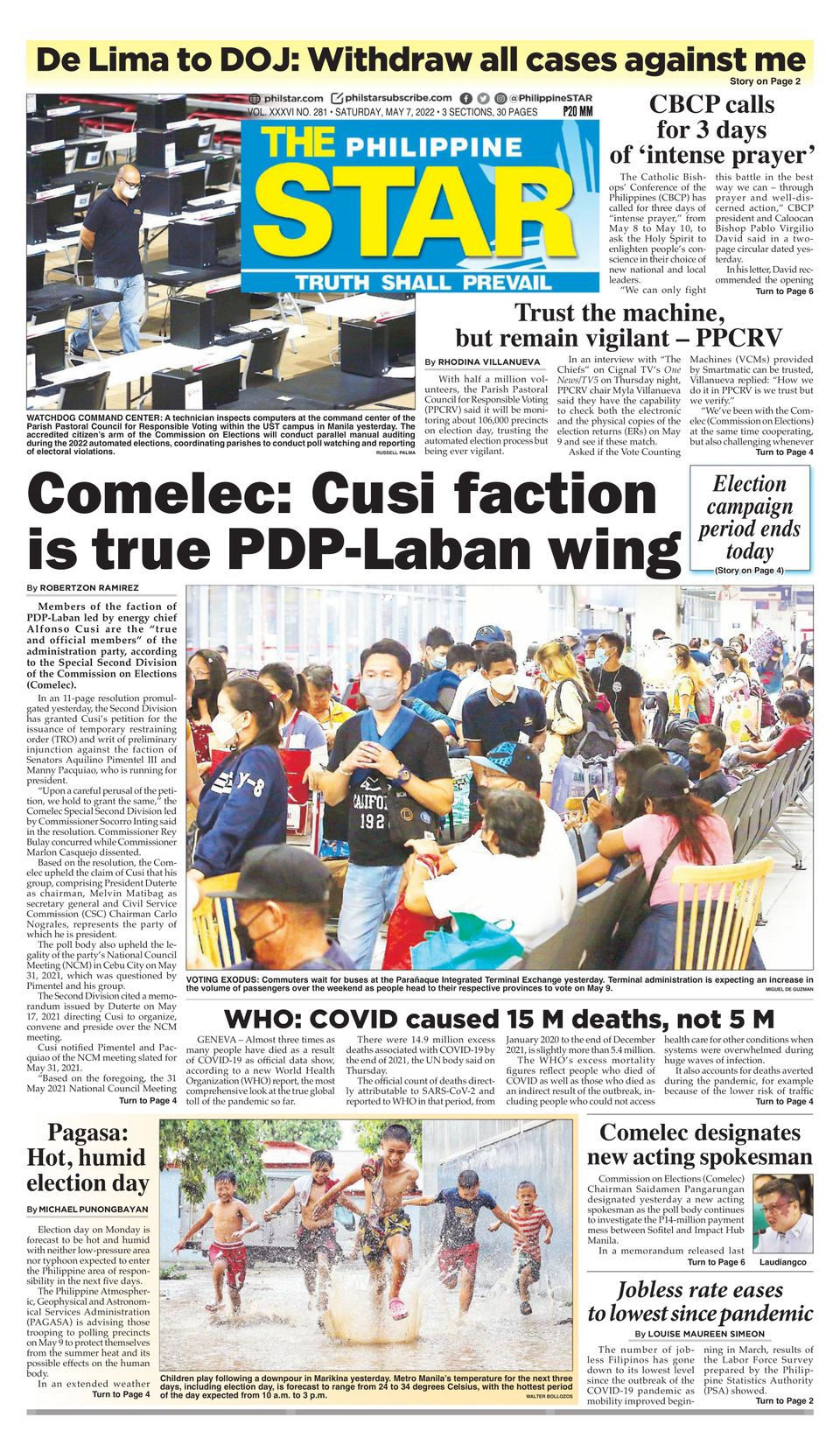 The Philippine Star-May 07, 2022 Newspaper - Get your Digital Subscription