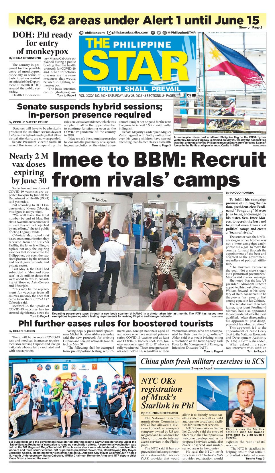The Philippine Star-May 28, 2022 Newspaper - Get your Digital Subscription