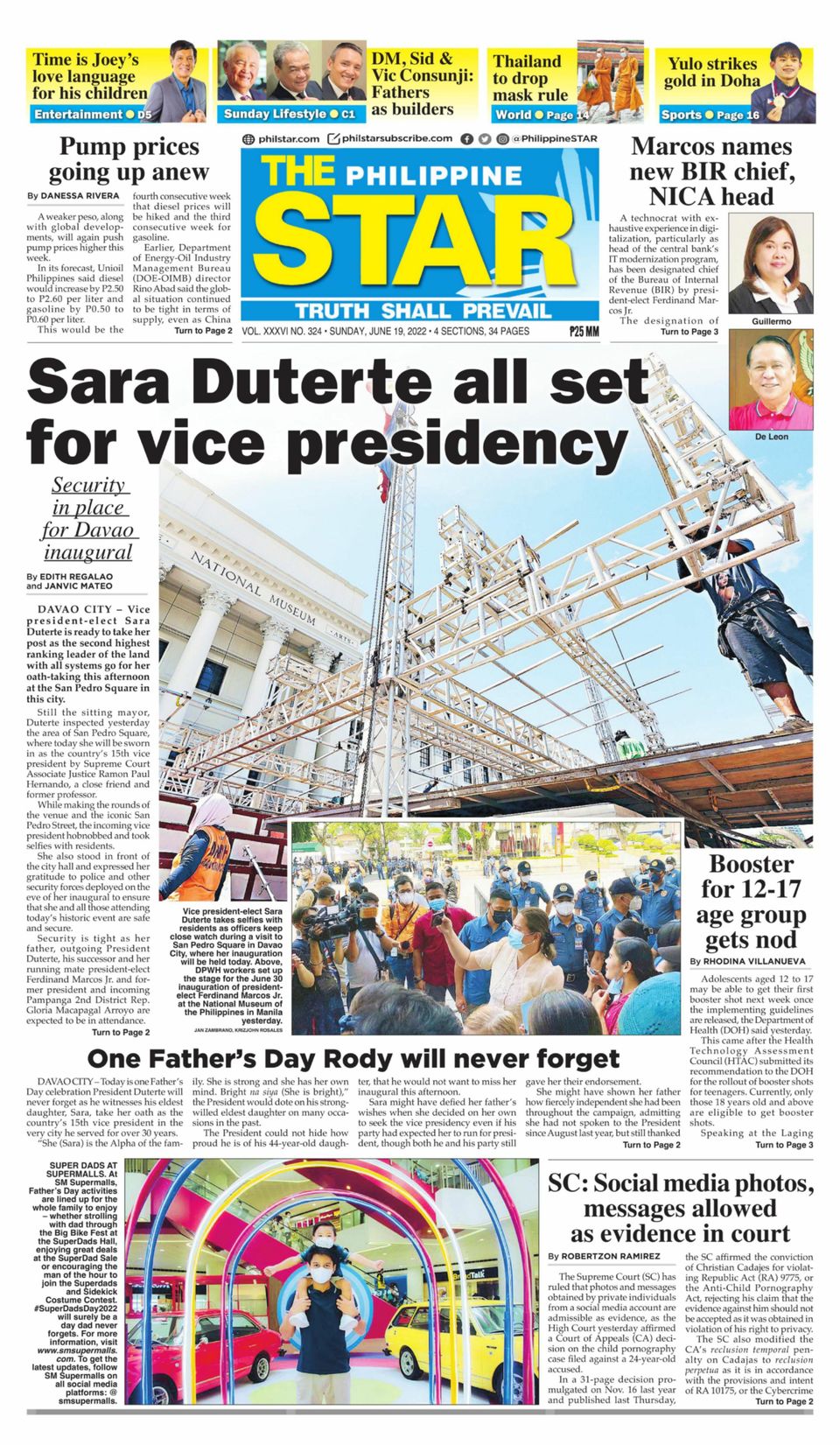 The Philippine Star-June 19, 2022 Newspaper - Get your Digital Subscription