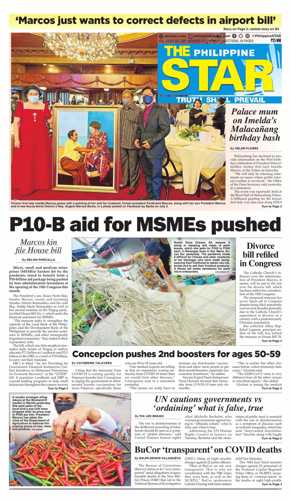 The Philippine Star-July 04, 2022 Newspaper - Get your Digital Subscription