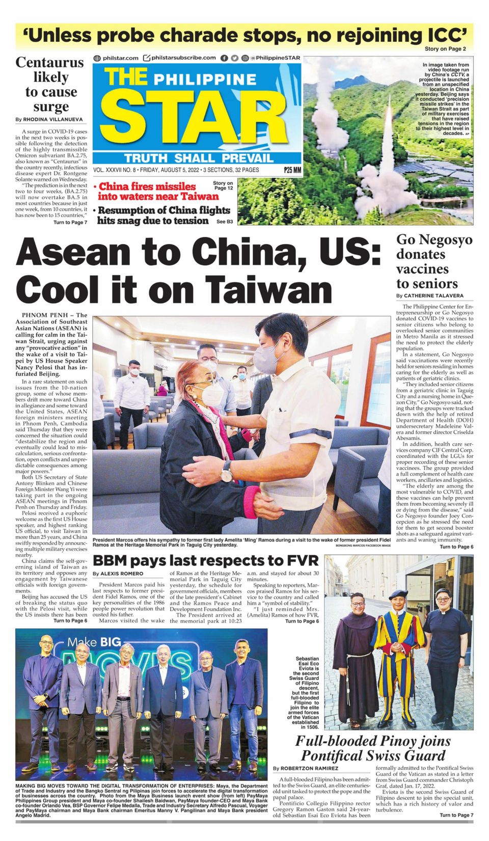 The Philippine Star-August 05, 2022 Newspaper - Get your Digital ...