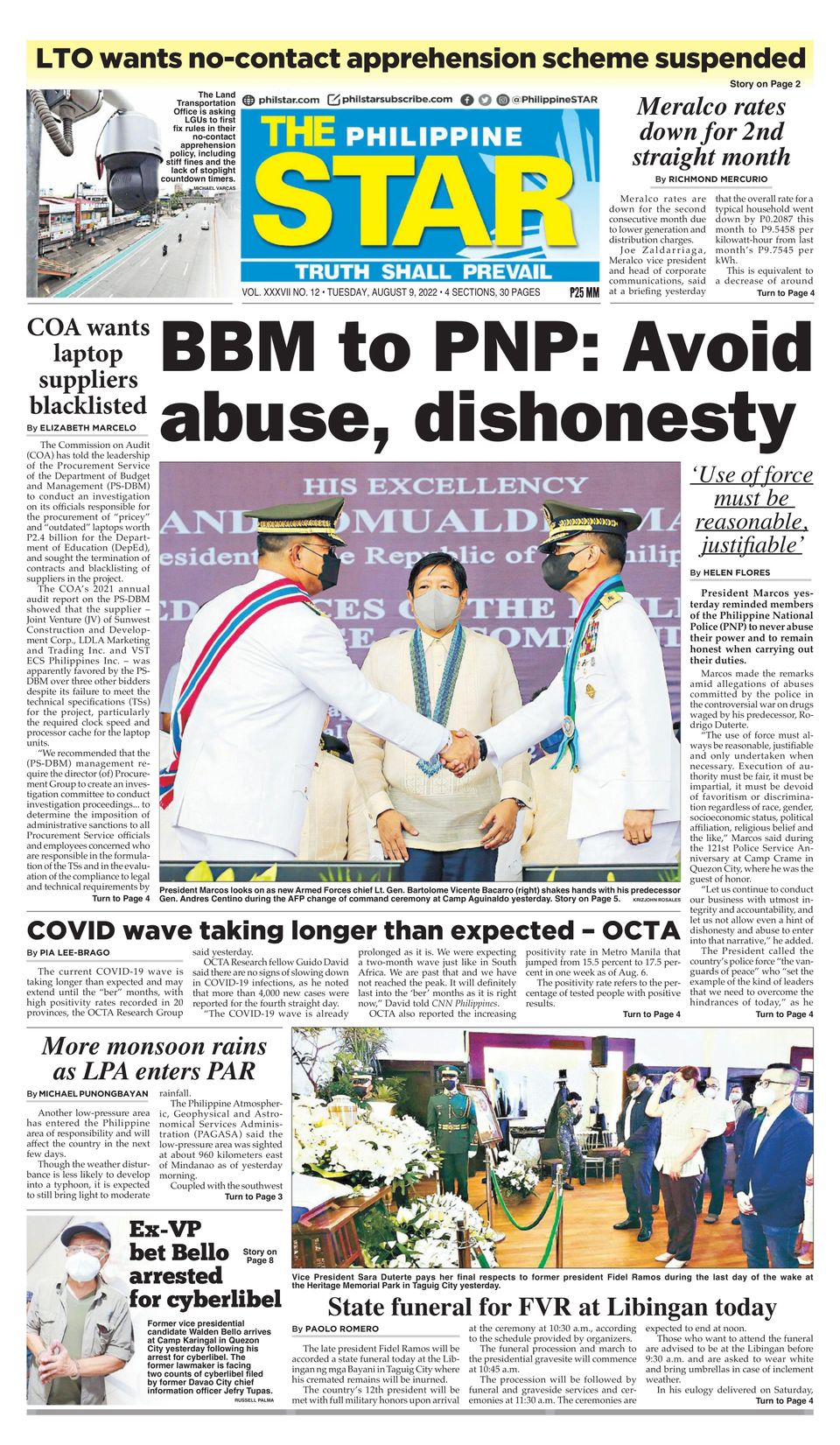 The Philippine Star-August 09, 2022 Newspaper - Get your Digital ...