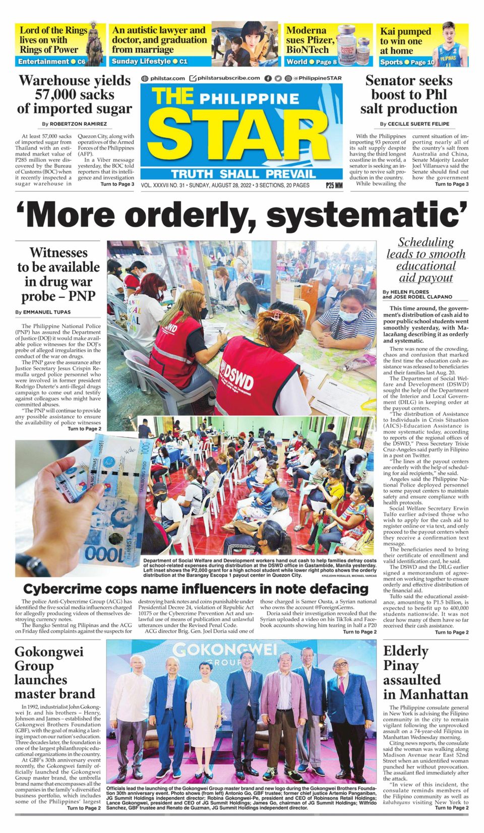 The Philippine Star-August 28, 2022 Newspaper - Get your Digital Subscription