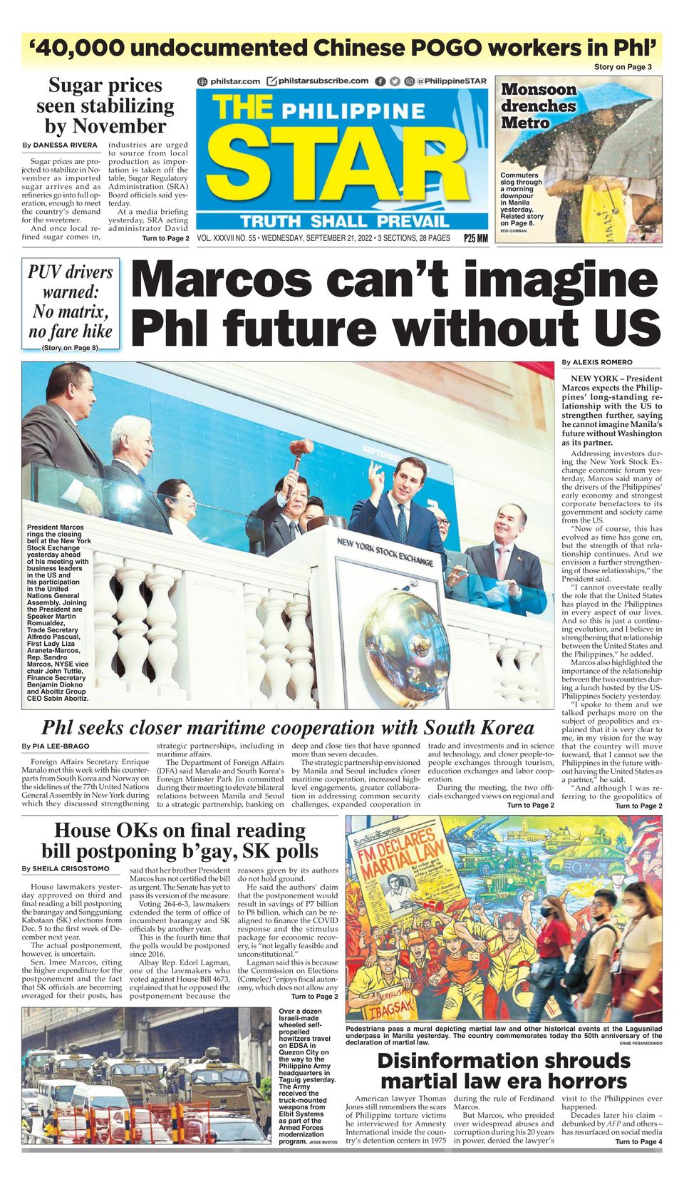 The Philippine Star-September 21, 2022 Newspaper
