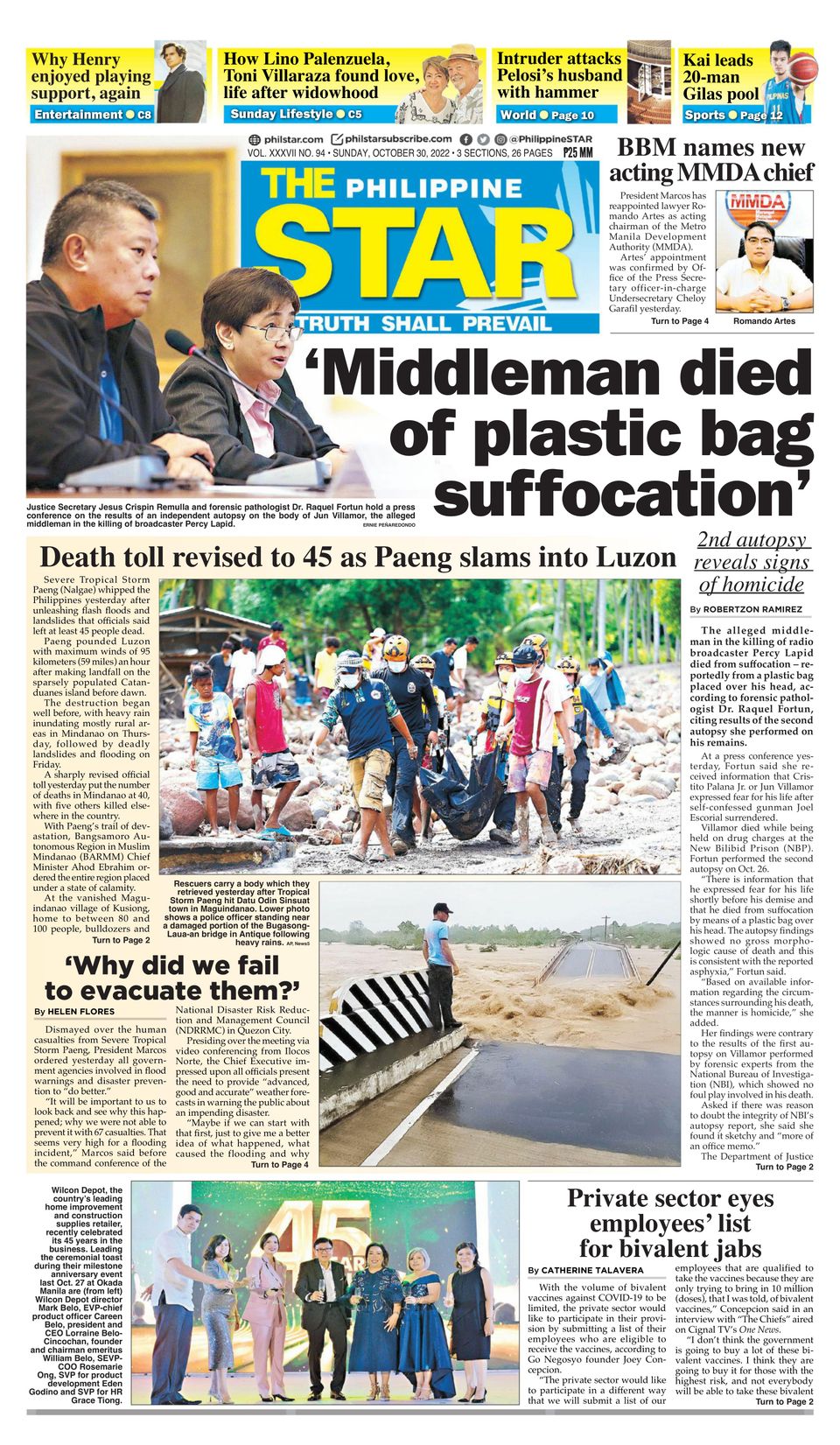 Get digital access to The Philippine Star - October 30, 2022 issue ...