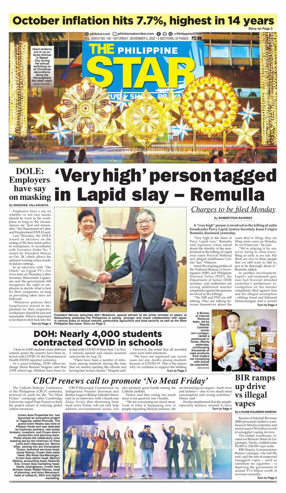 The Philippine Star-November 05, 2022 Newspaper