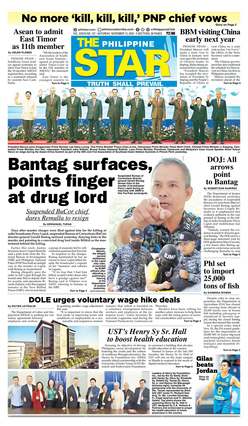 The Philippine Star-November 12, 2022 Newspaper