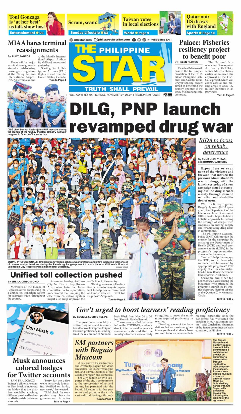 The Philippine Star-November 27, 2022 Newspaper