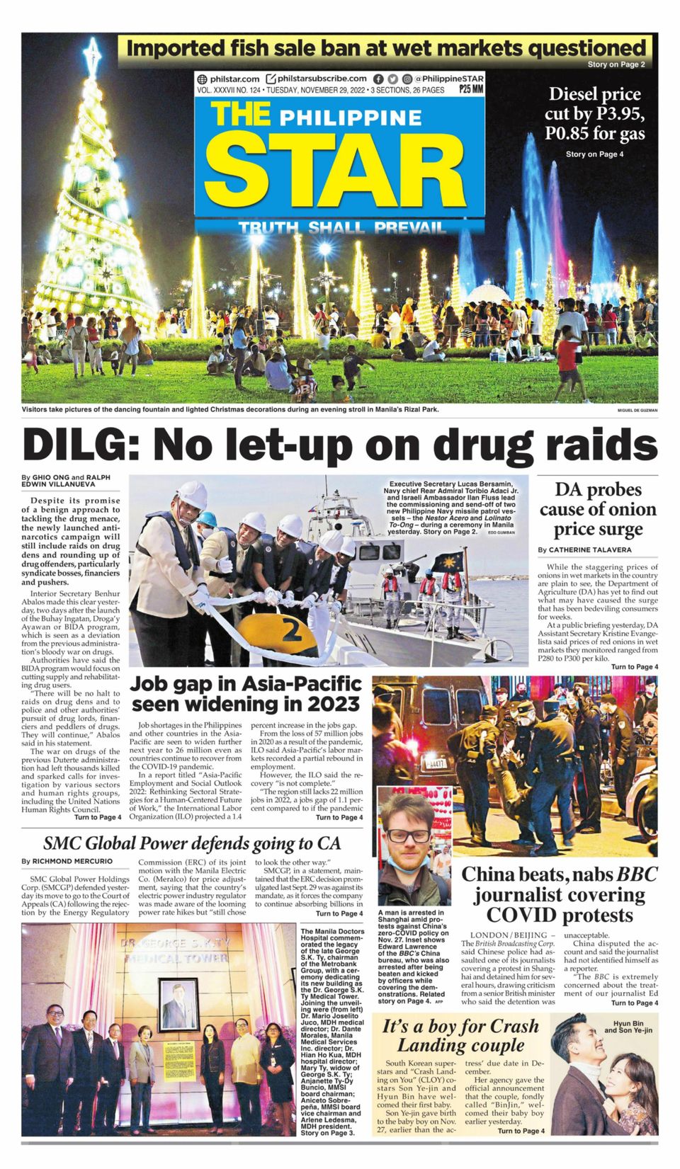 The Philippine Star-November 29, 2022 Newspaper
