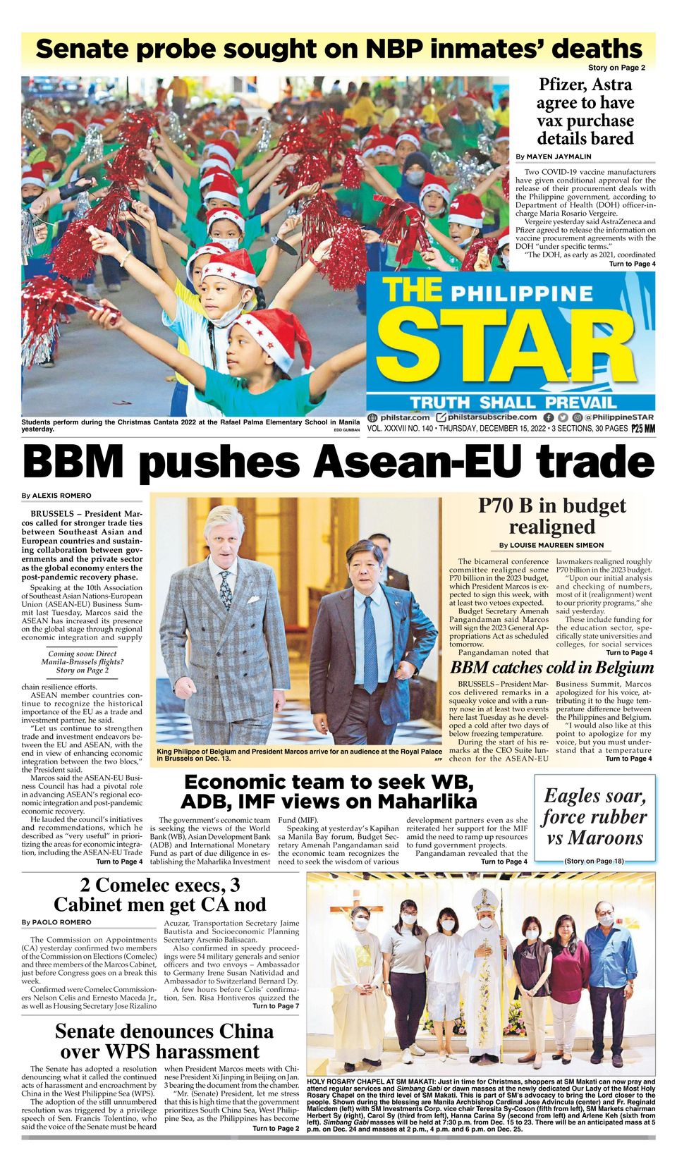 The Philippine Star-December 15, 2022 Newspaper