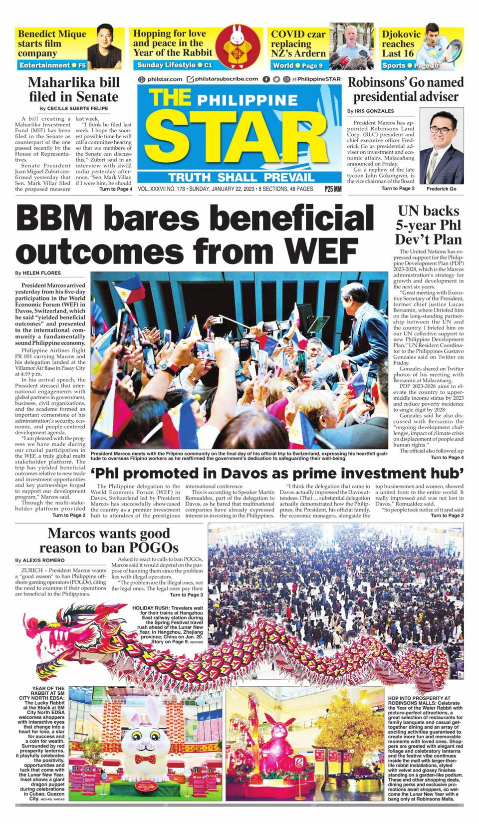 Get digital access to The Philippine Star - January 22, 2023 issue ...
