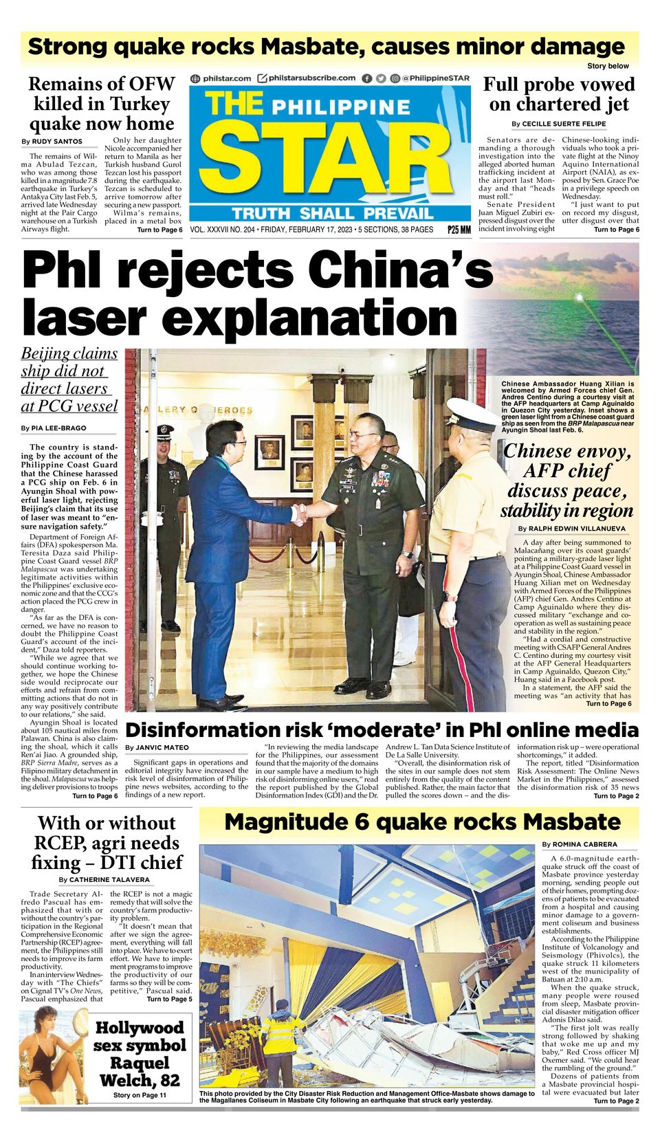 Get digital access to The Philippine Star - February 17, 2023 issue ...