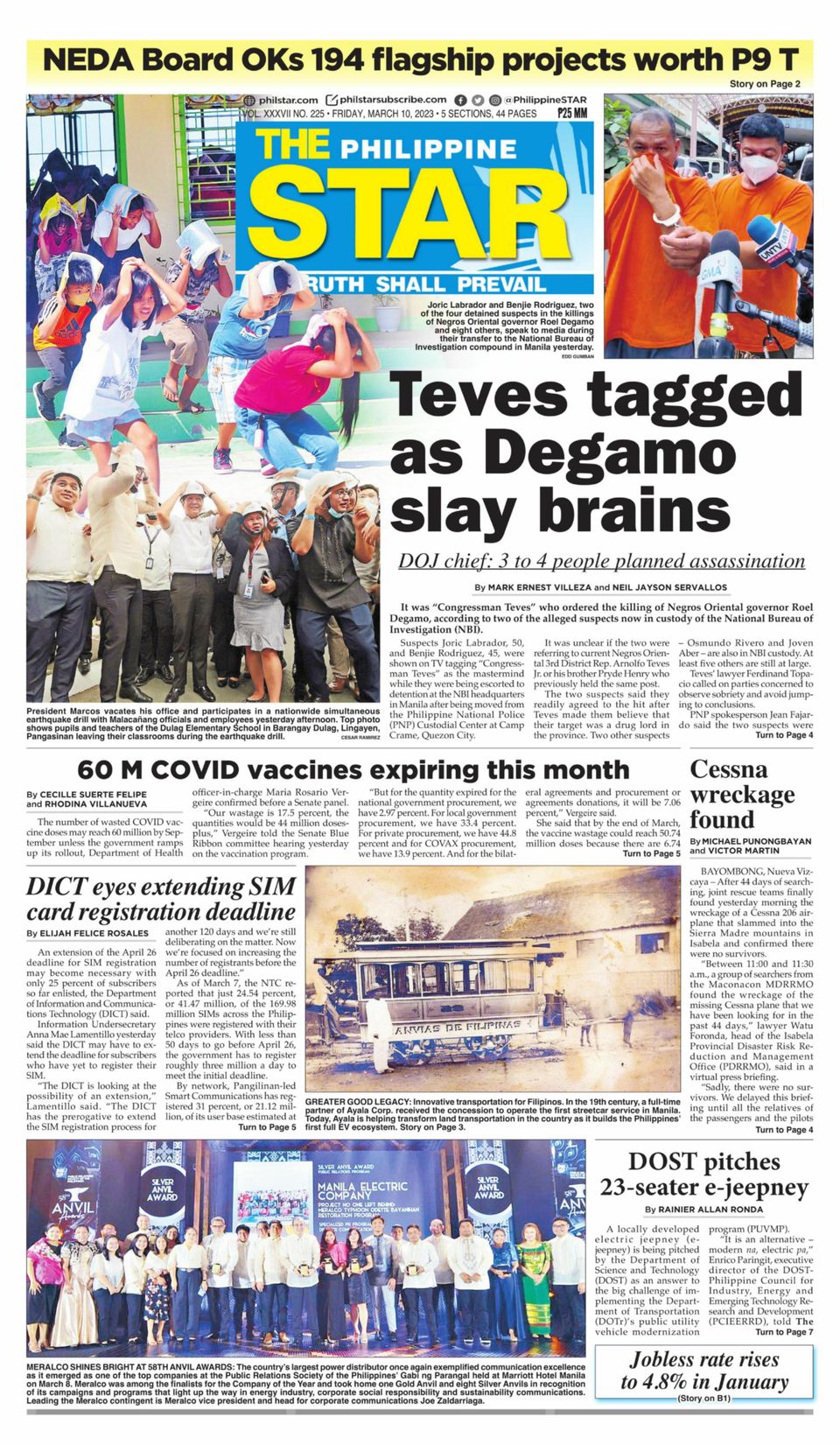 The Philippine Star-March 10, 2023 Newspaper - Get your Digital ...