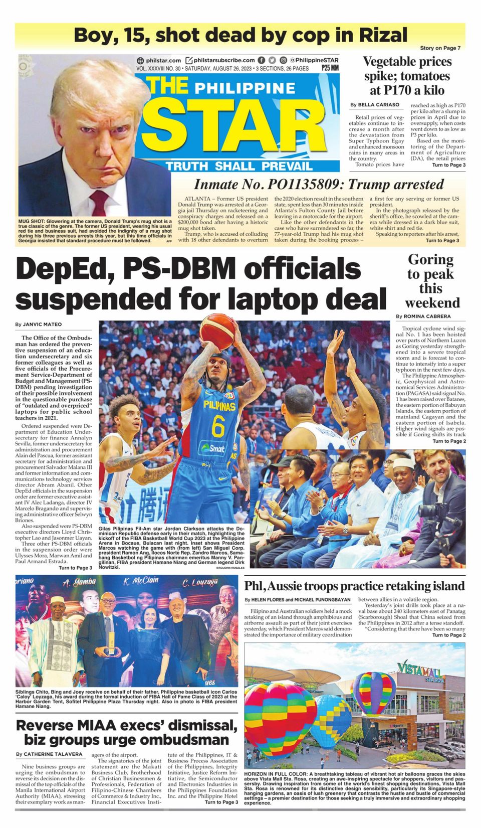 The Philippine Star-August 26, 2023 Newspaper - Get your Digital ...