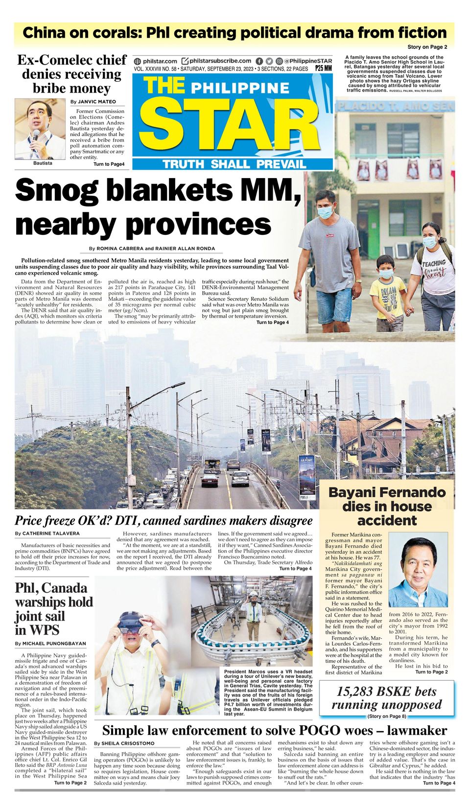 The Philippine Star-September 23, 2023 Newspaper