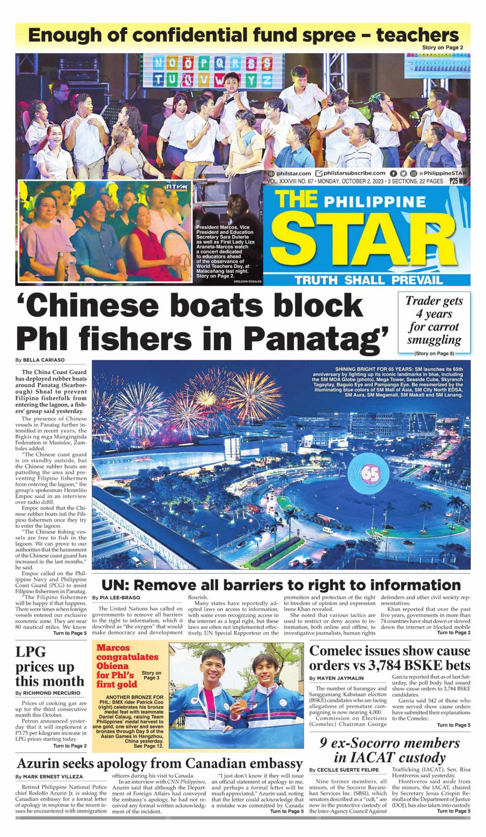 The Philippine Star-October 02, 2023 Newspaper