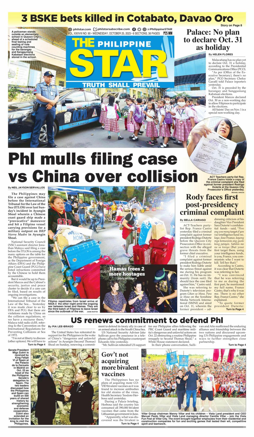 The Philippine Star-October 25, 2023 Newspaper