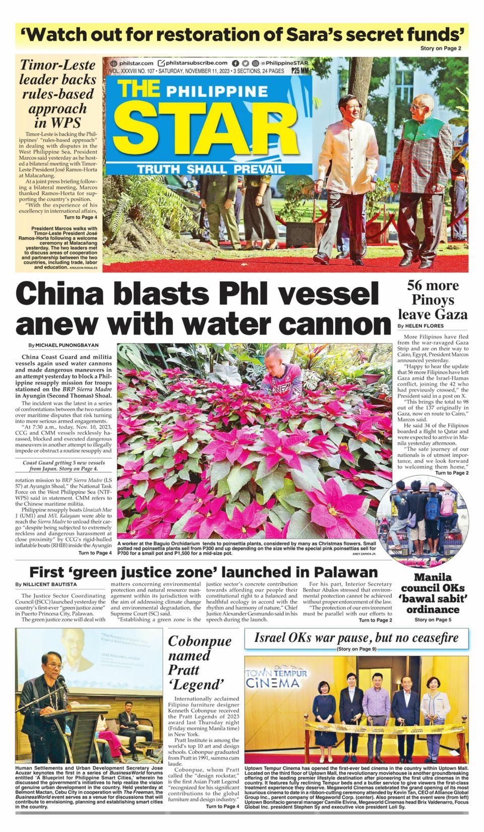 The Philippine Star-November 11, 2023 Newspaper