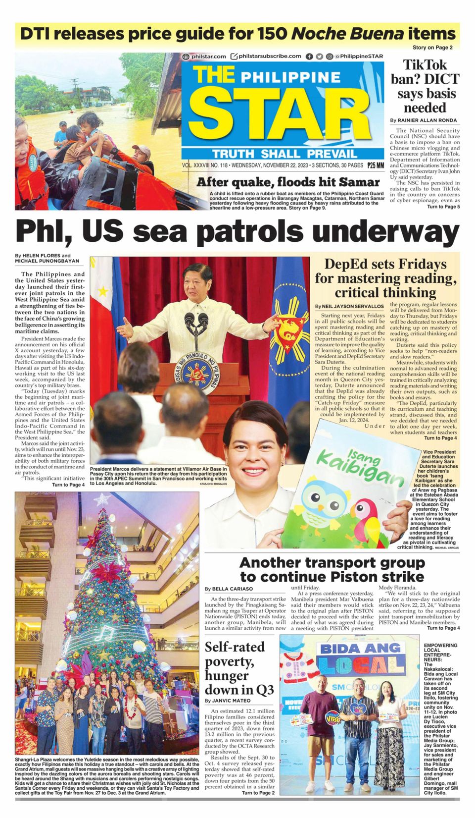 The Philippine Star-November 22, 2023 Newspaper