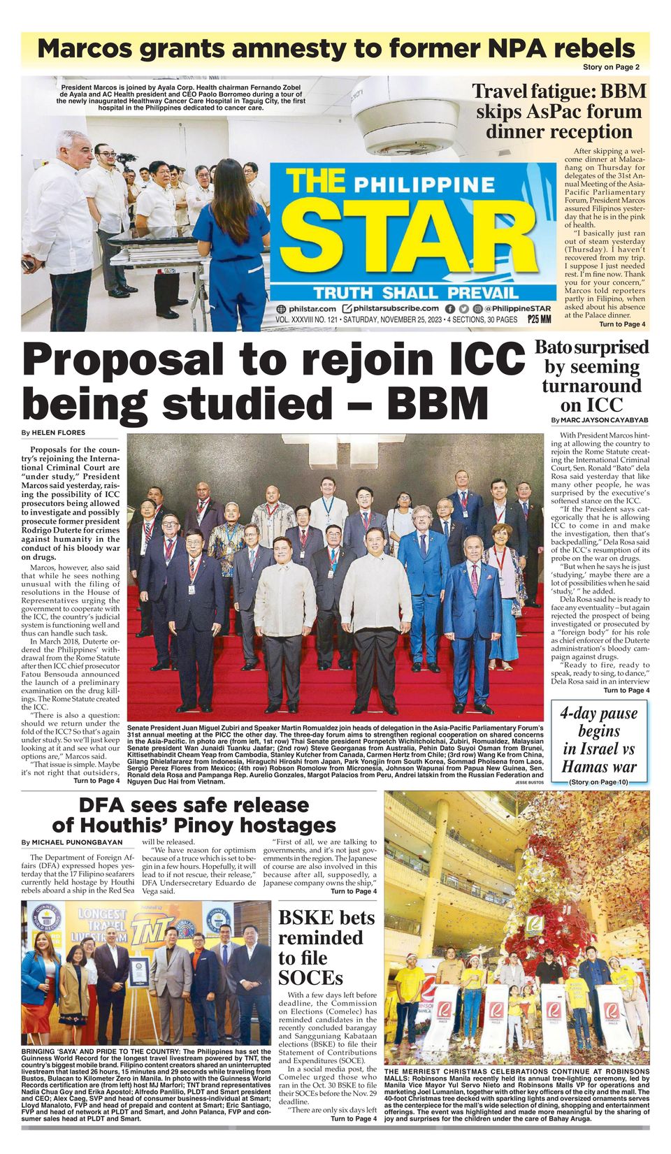 Get digital access to The Philippine Star - November 25, 2023 issue | Magzter.com