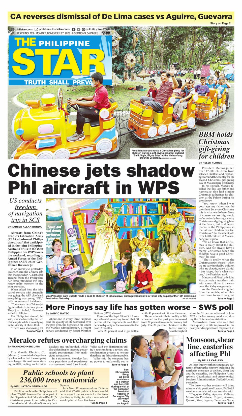 The Philippine Star-November 27, 2023 Newspaper