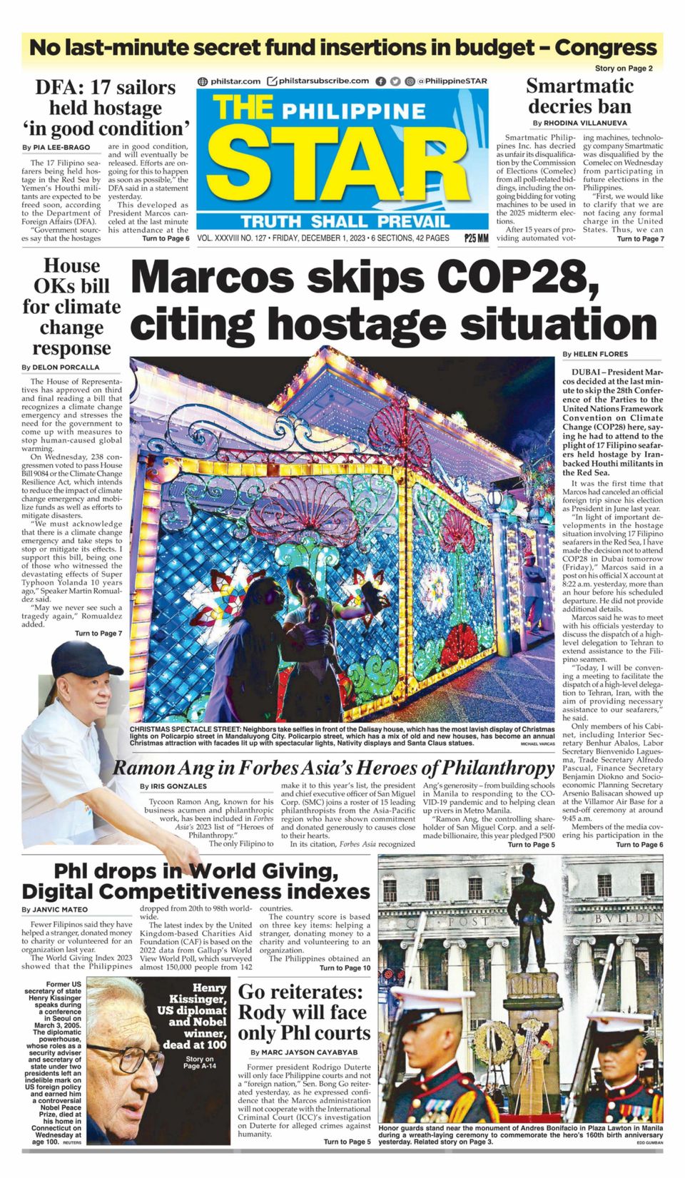 Get digital access to The Philippine Star - December 01, 2023 issue ...