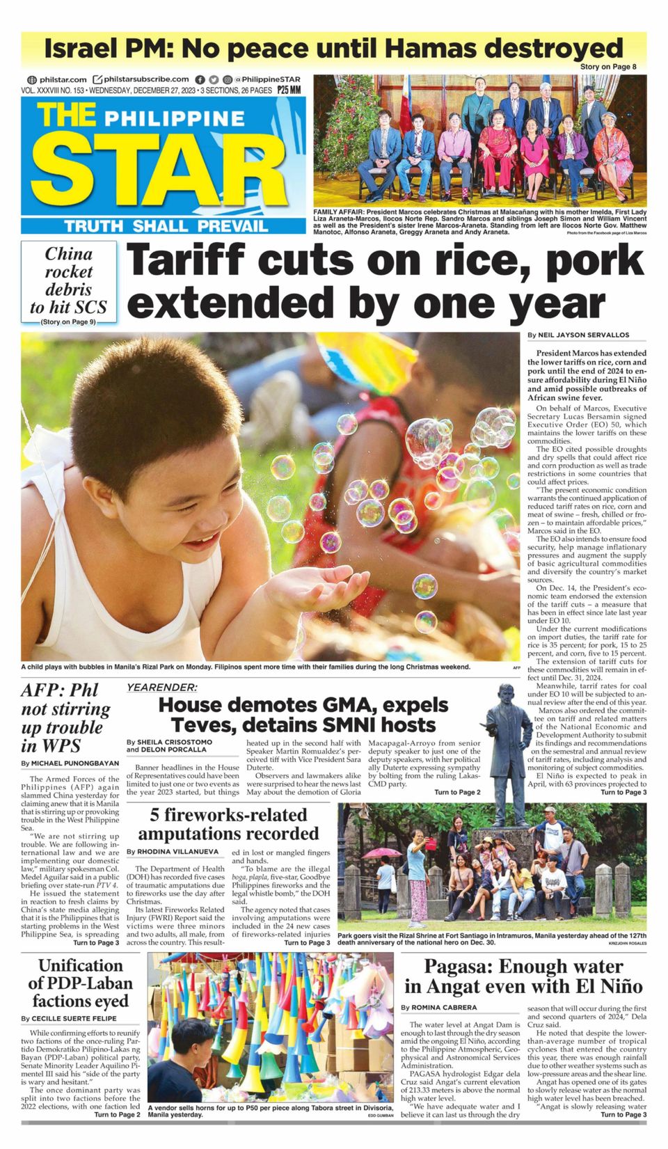 The Philippine Star-December 27, 2023 Newspaper