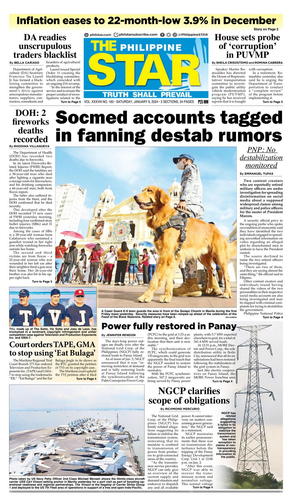 Get digital access to The Philippine Star - January 06, 2024 issue | Magzter.com