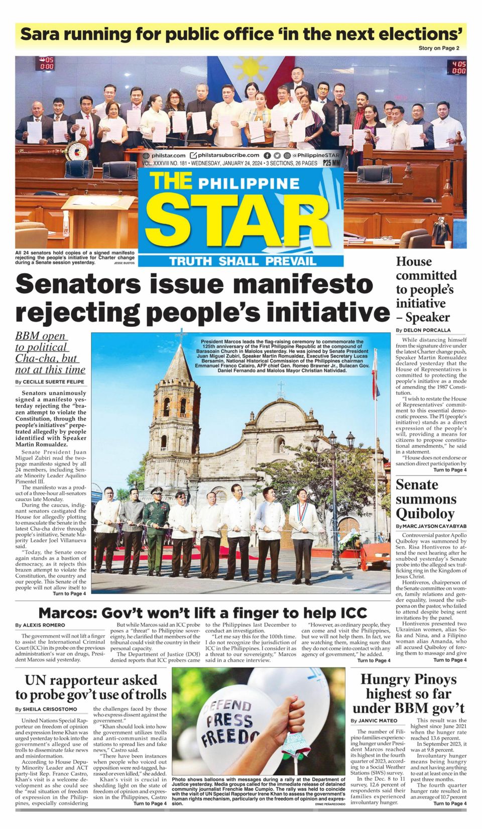 Get digital access to The Philippine Star - January 24, 2024 issue | Magzter.com