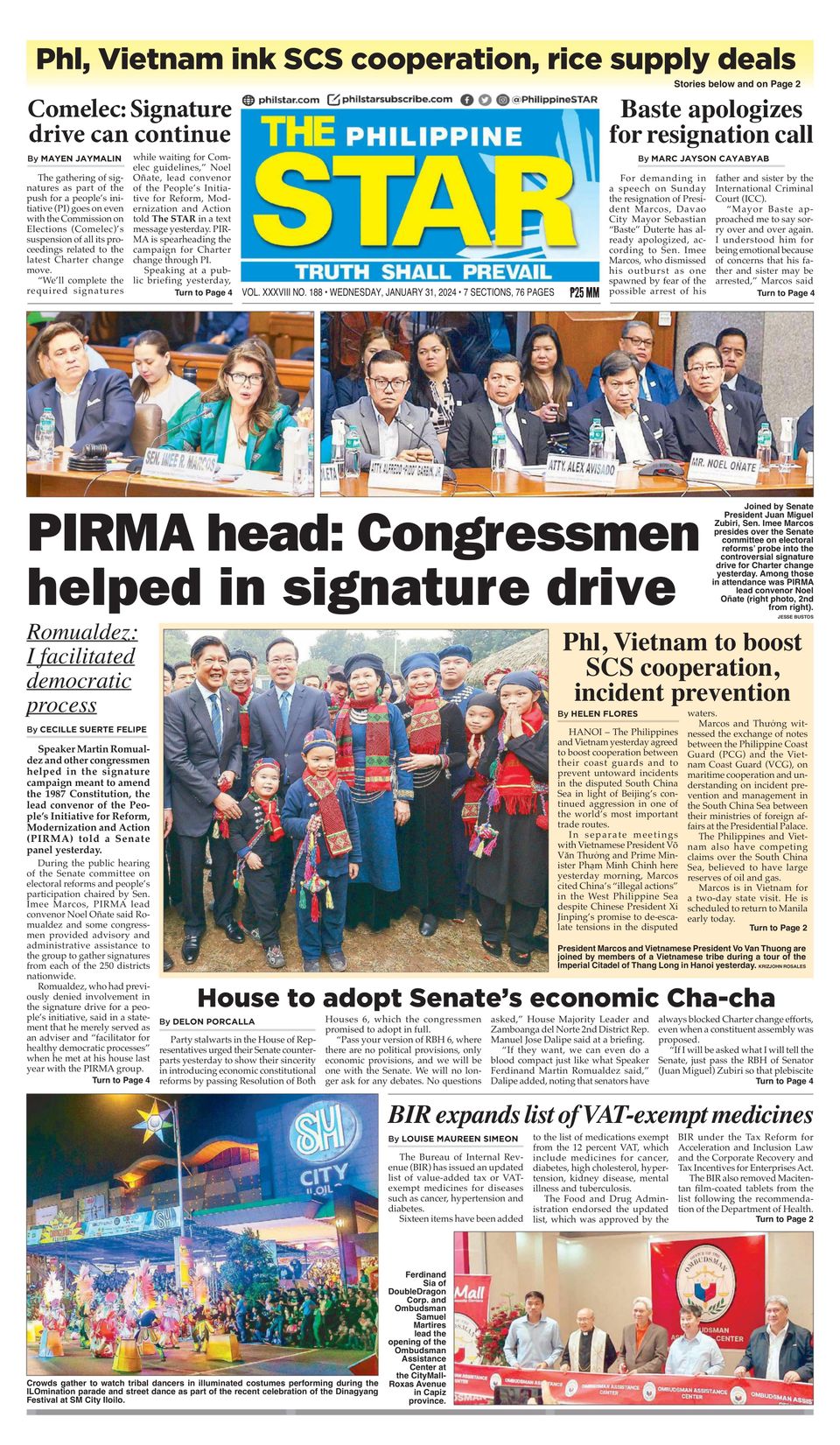 The Philippine Star-January 31, 2024 Newspaper