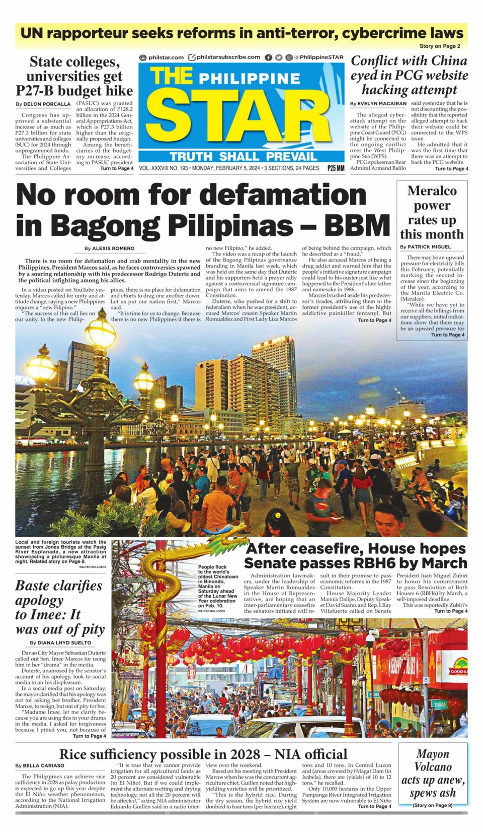 Get digital access to The Philippine Star - February 05, 2024 issue ...