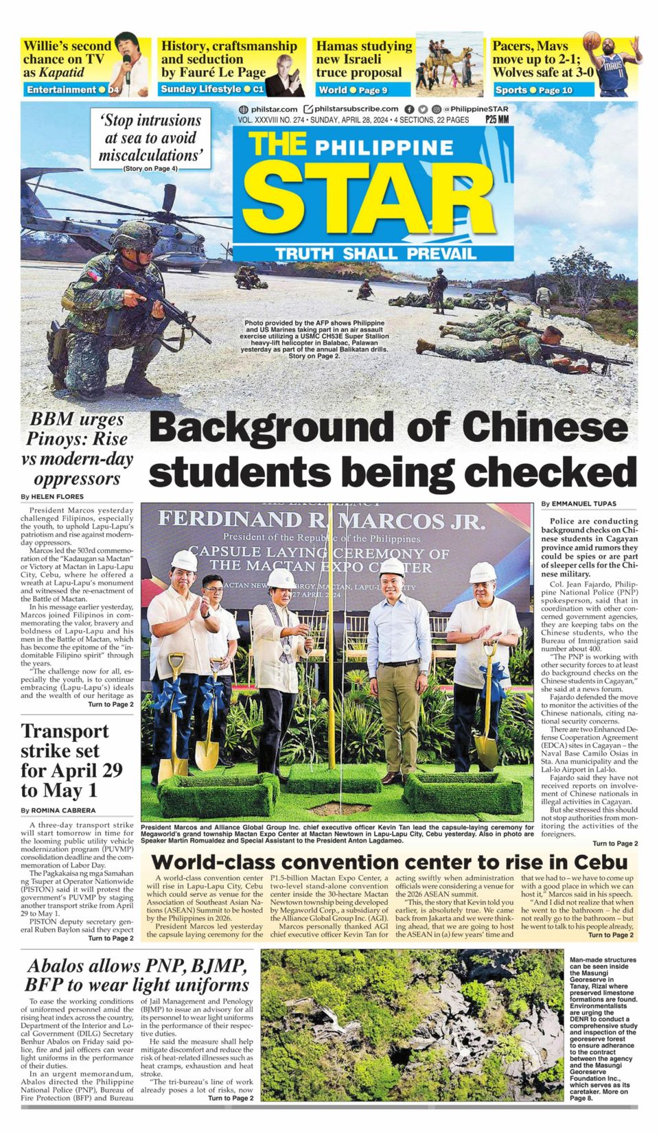 The Philippine Star-April 28, 2024 Newspaper - Get your Digital ...