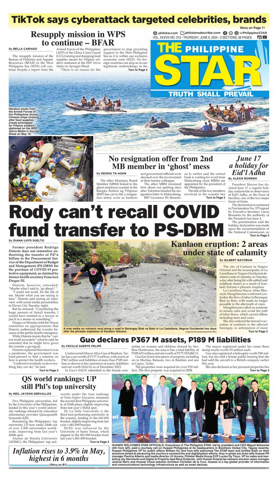 The Philippine Star-June 06, 2024 Newspaper - Get your Digital Subscription