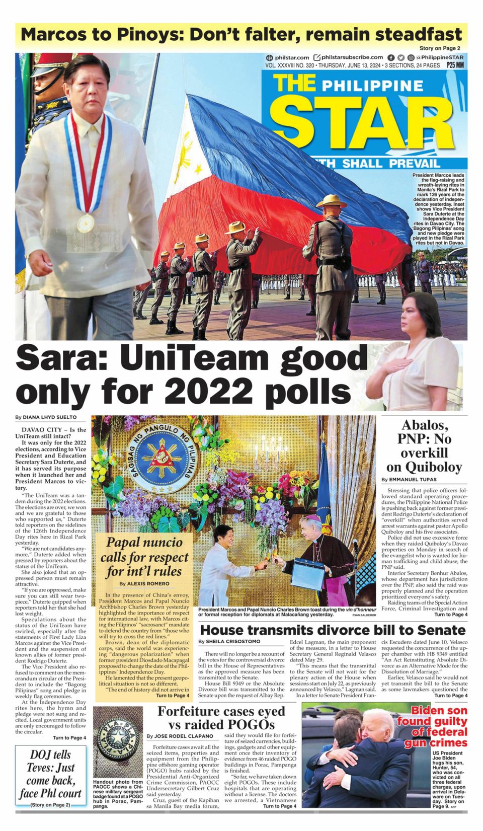 The Philippine Star-June 13, 2024 Newspaper - Get your Digital Subscription