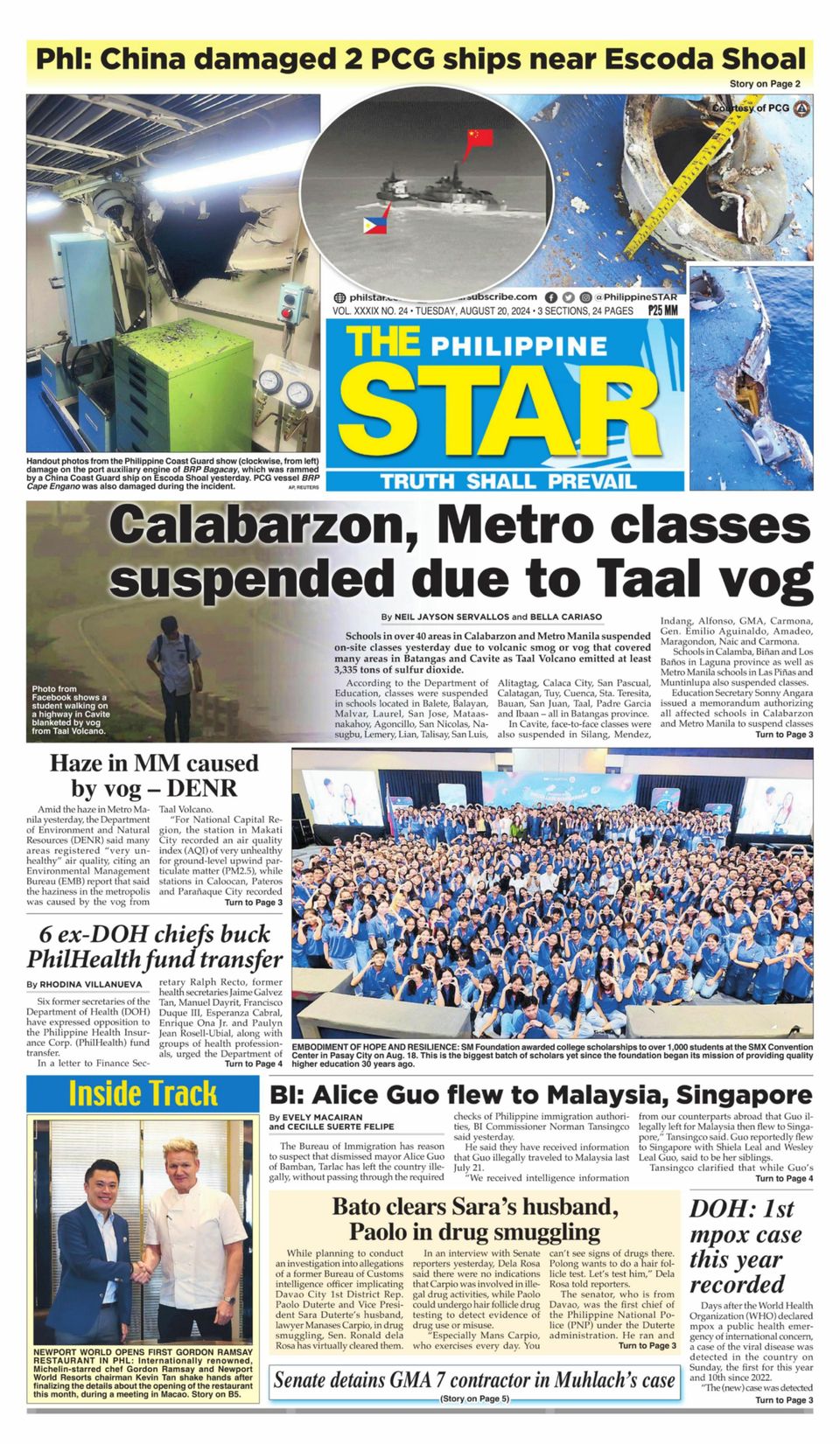 The Philippine Star-August 20, 2024 Newspaper - Get your Digital ...