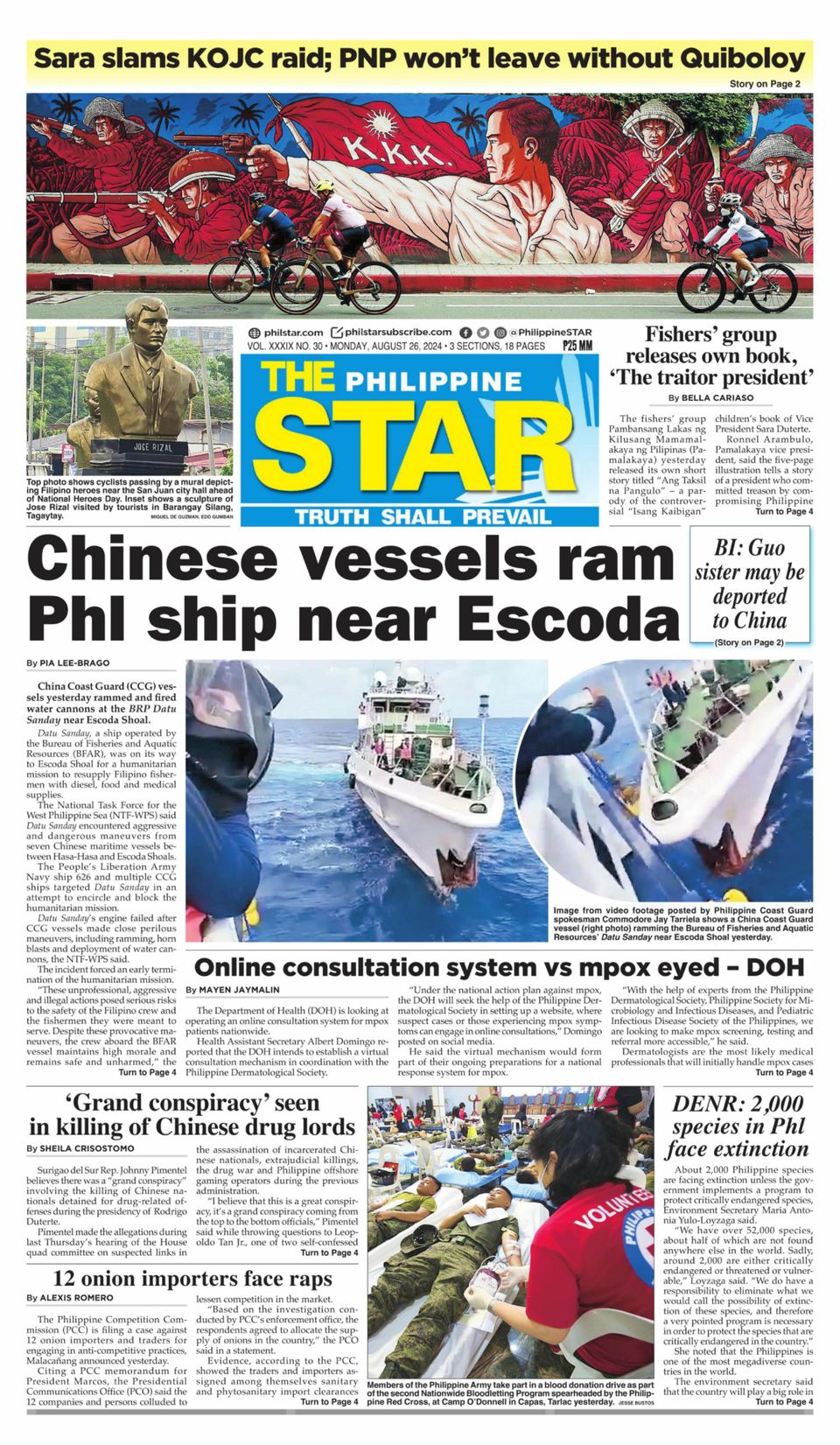 The Philippine Star-August 26, 2024 Newspaper - Get your Digital ...