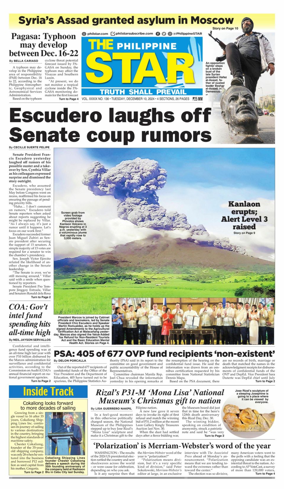 Get digital access to The Philippine Star - December 10, 2024 issue ...