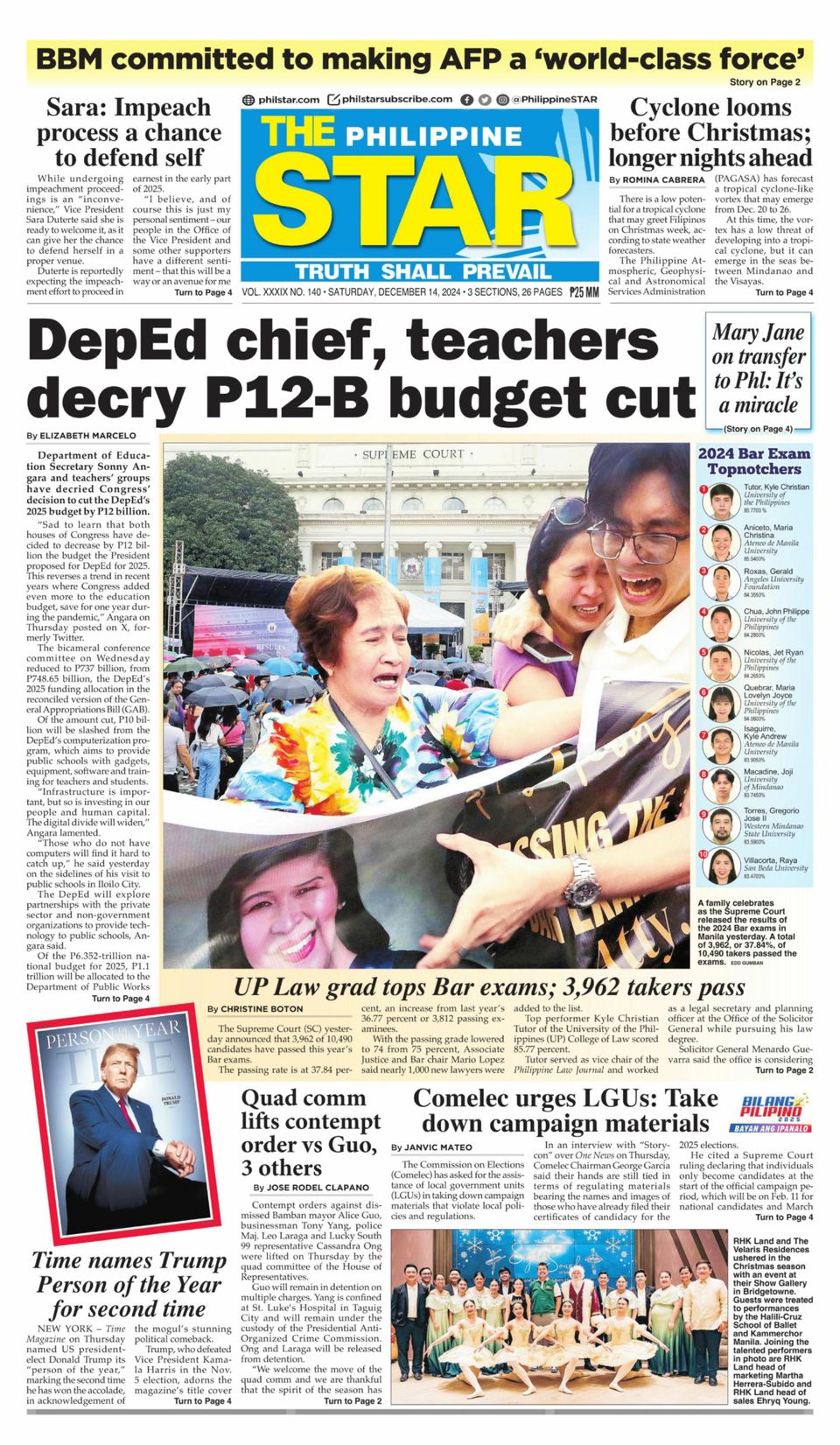Get digital access to The Philippine Star - December 14, 2024 issue ...