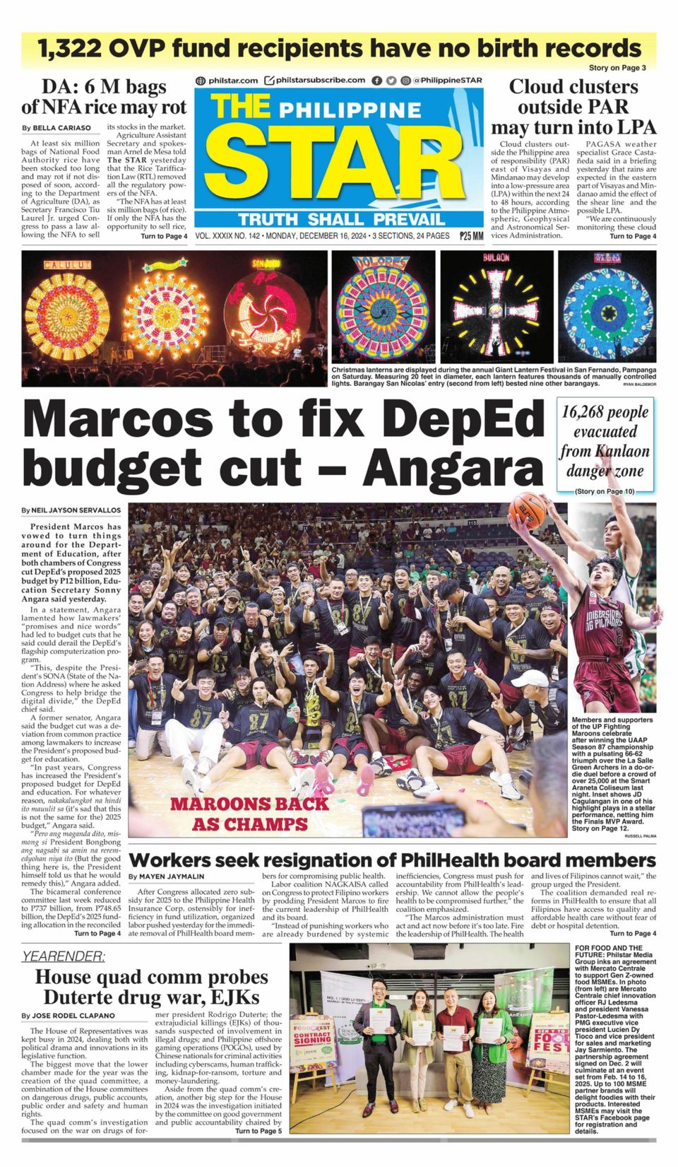 Get digital access to The Philippine Star - December 16, 2024 issue ...