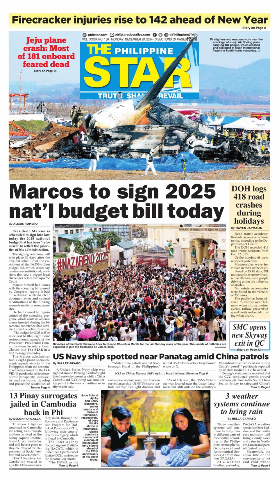 Get digital access to The Philippine Star - December 30, 2024 issue ...