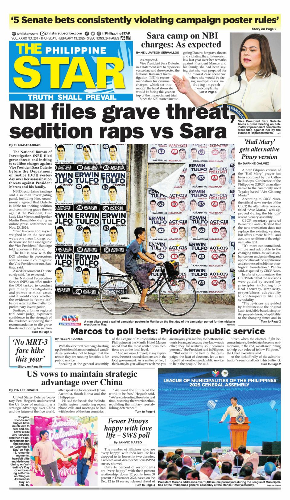 Get digital access to The Philippine Star - February 13, 2025 issue ...