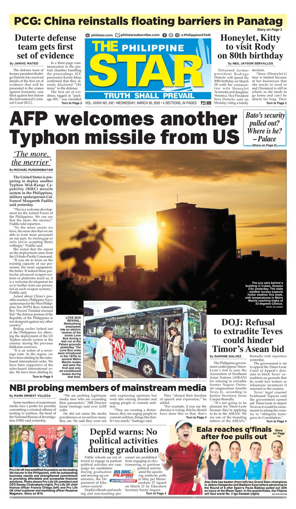 Get digital access to The Philippine Star - March 26, 2025 issue ...