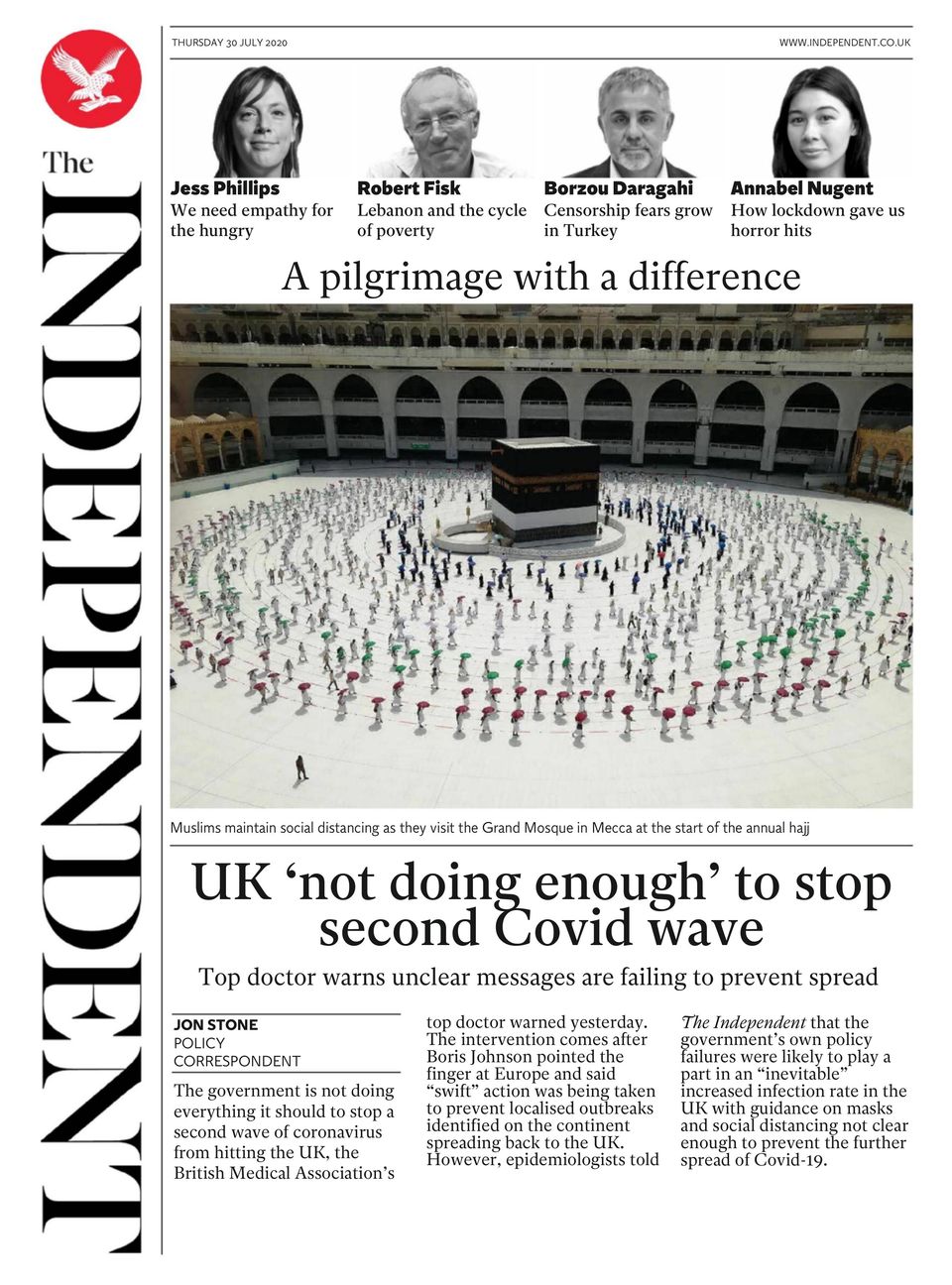 Get digital access to The Independent - July 30, 2020 issue | Magzter.com