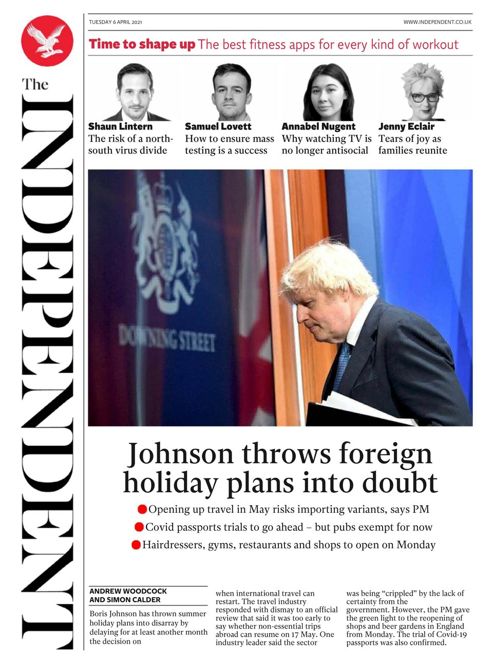 The Independent-April 06, 2021 Newspaper - Get your Digital Subscription
