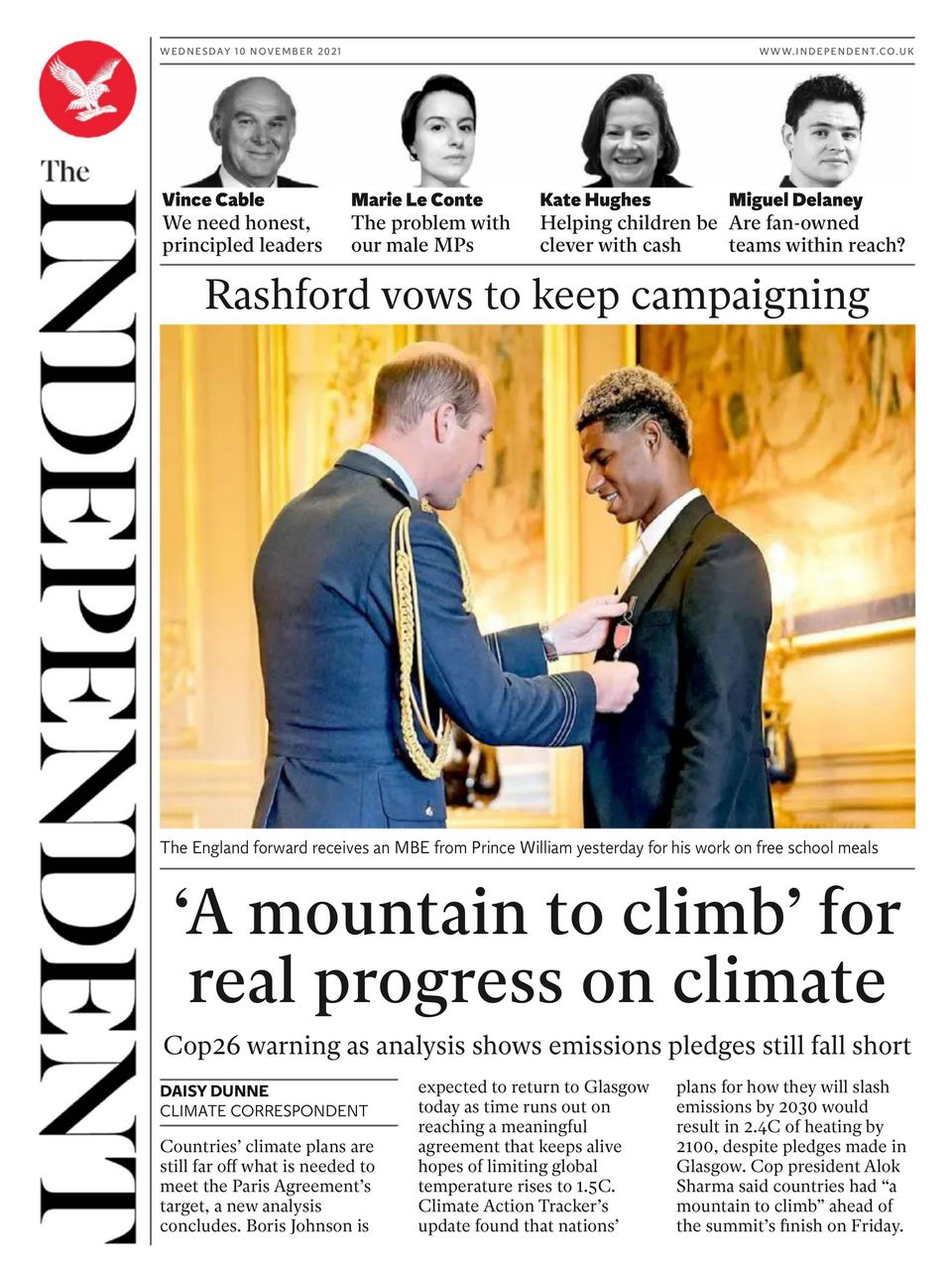 Get digital access to The Independent - November 10, 2021 issue ...