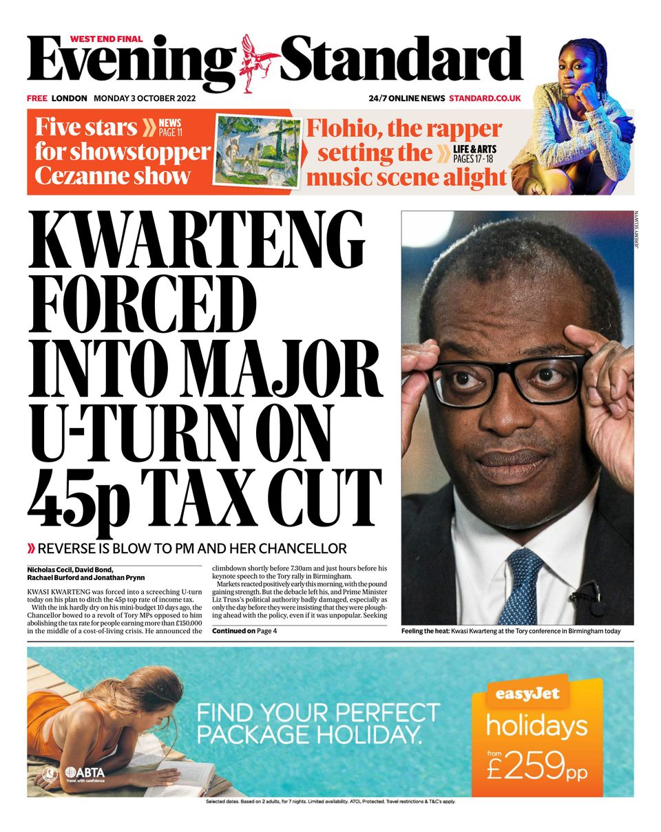 Evening Standard-October 03, 2022 Newspaper - Get your Digital Subscription