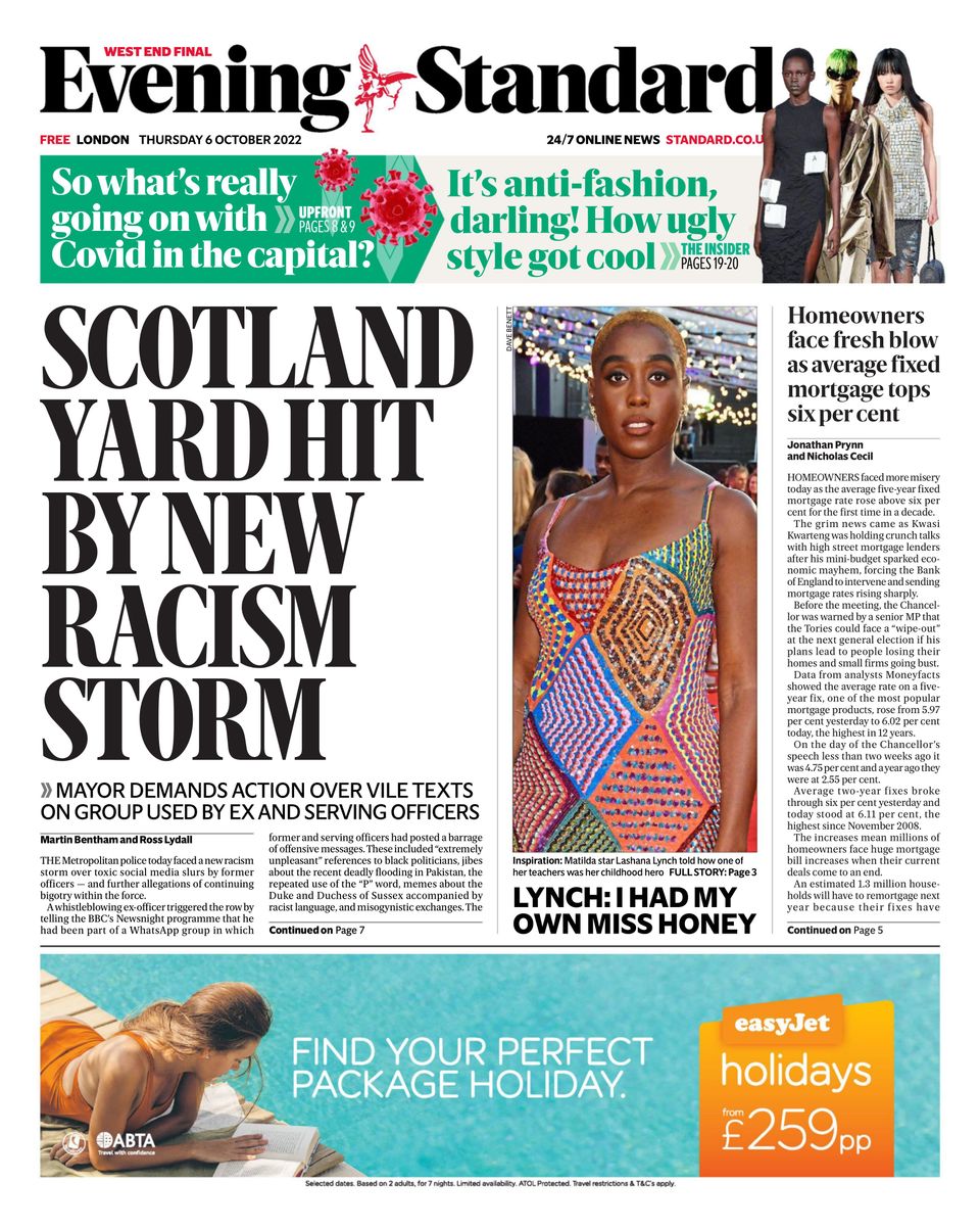 Evening Standard-October 06, 2022 Newspaper - Get your Digital Subscription