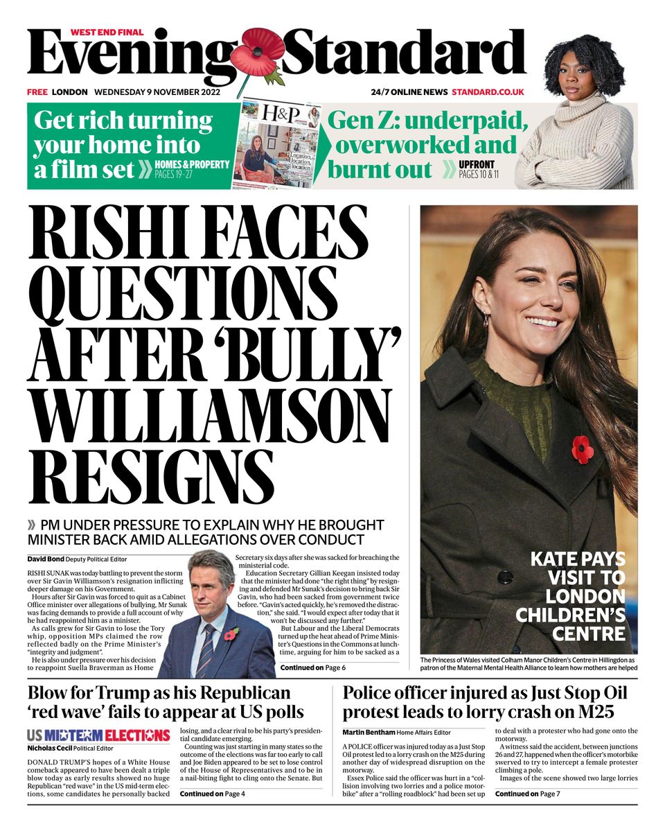 Evening Standard-November 09, 2022 Newspaper - Get your Digital ...