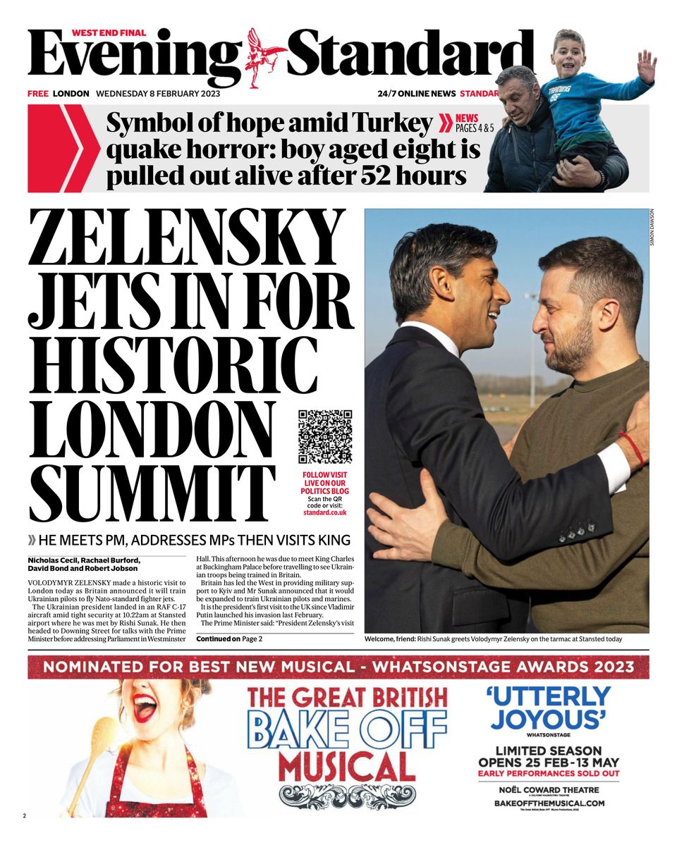 Evening Standard-February 08, 2023 Newspaper - Get your Digital ...